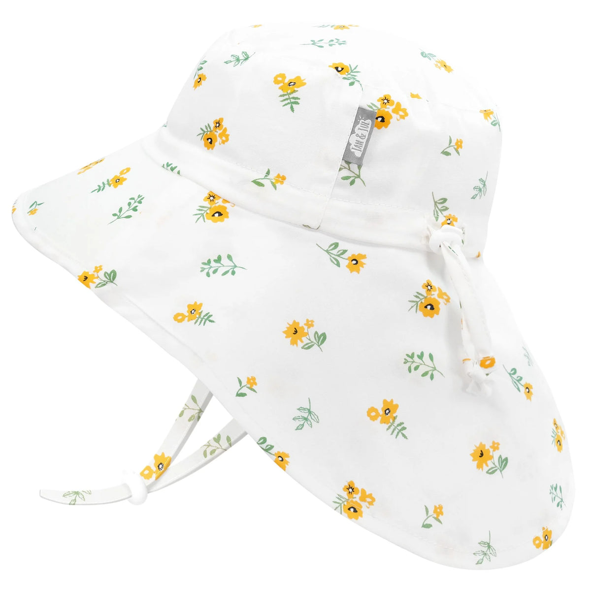 JAN&JUL Kids Cotton Adventure Hats | Yellow Flower – Mini Wonders Canada